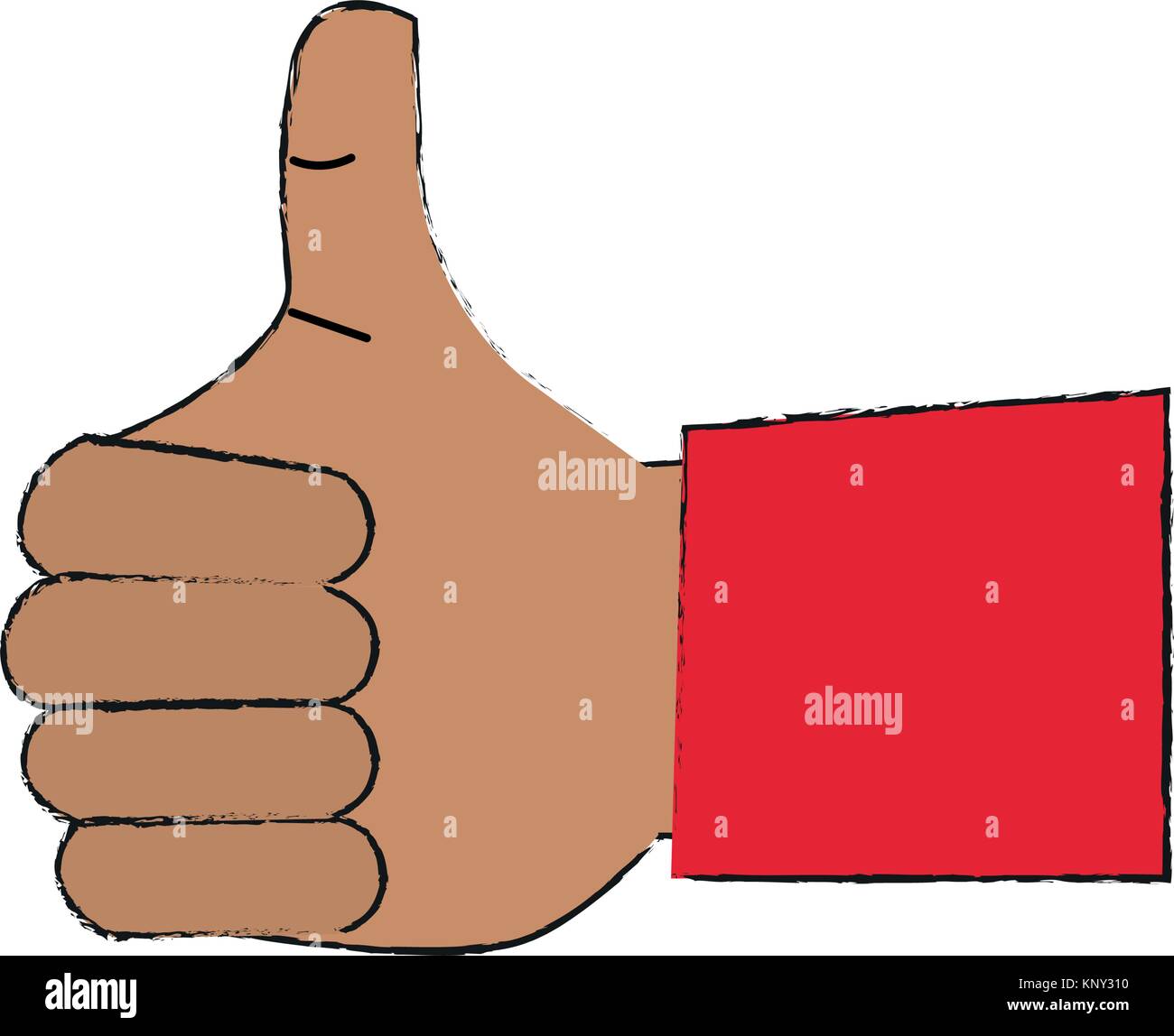 Thumb up hand symbol Stock Vector Image & Art - Alamy