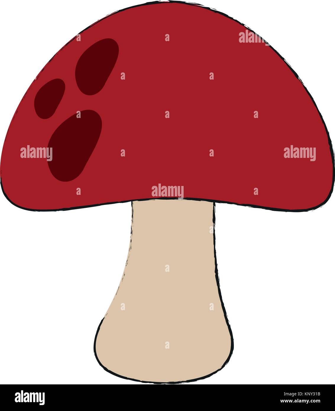 red mushroom isolated Stock Vector Image & Art - Alamy