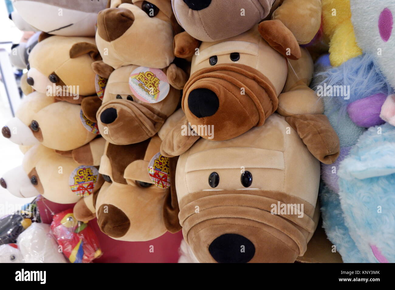 Cute and Cuddly Stuff toys background Stock Photo - Alamy