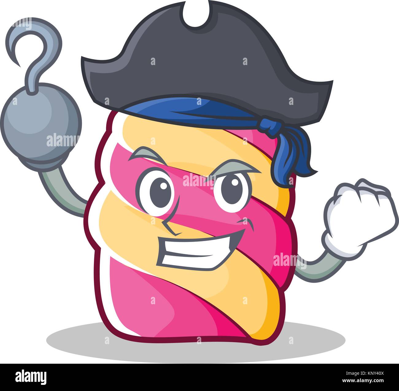 Pirate marshmallow character cartoon style Stock Vector Image & Art - Alamy
