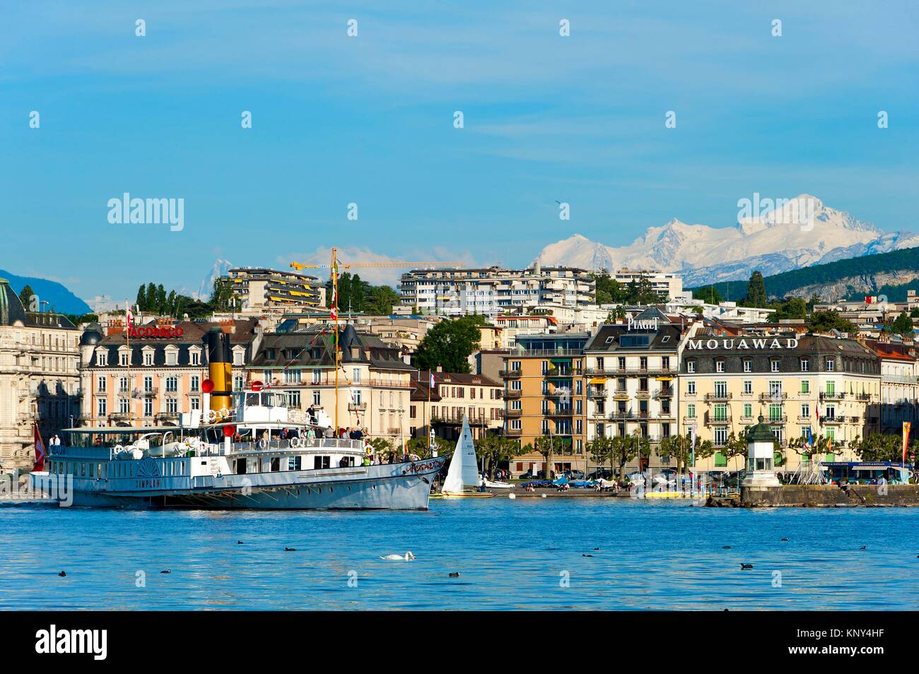 Switzerland geneva lake hi-res stock photography and images - Alamy