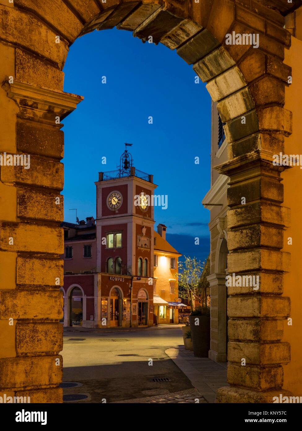 Rovinj clock tower hi-res stock photography and images - Alamy