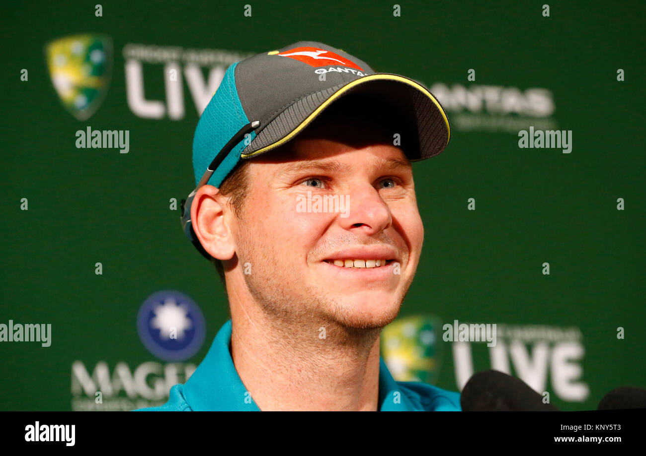 Australia's Steve Smith during a press conference at the WACA Ground ...