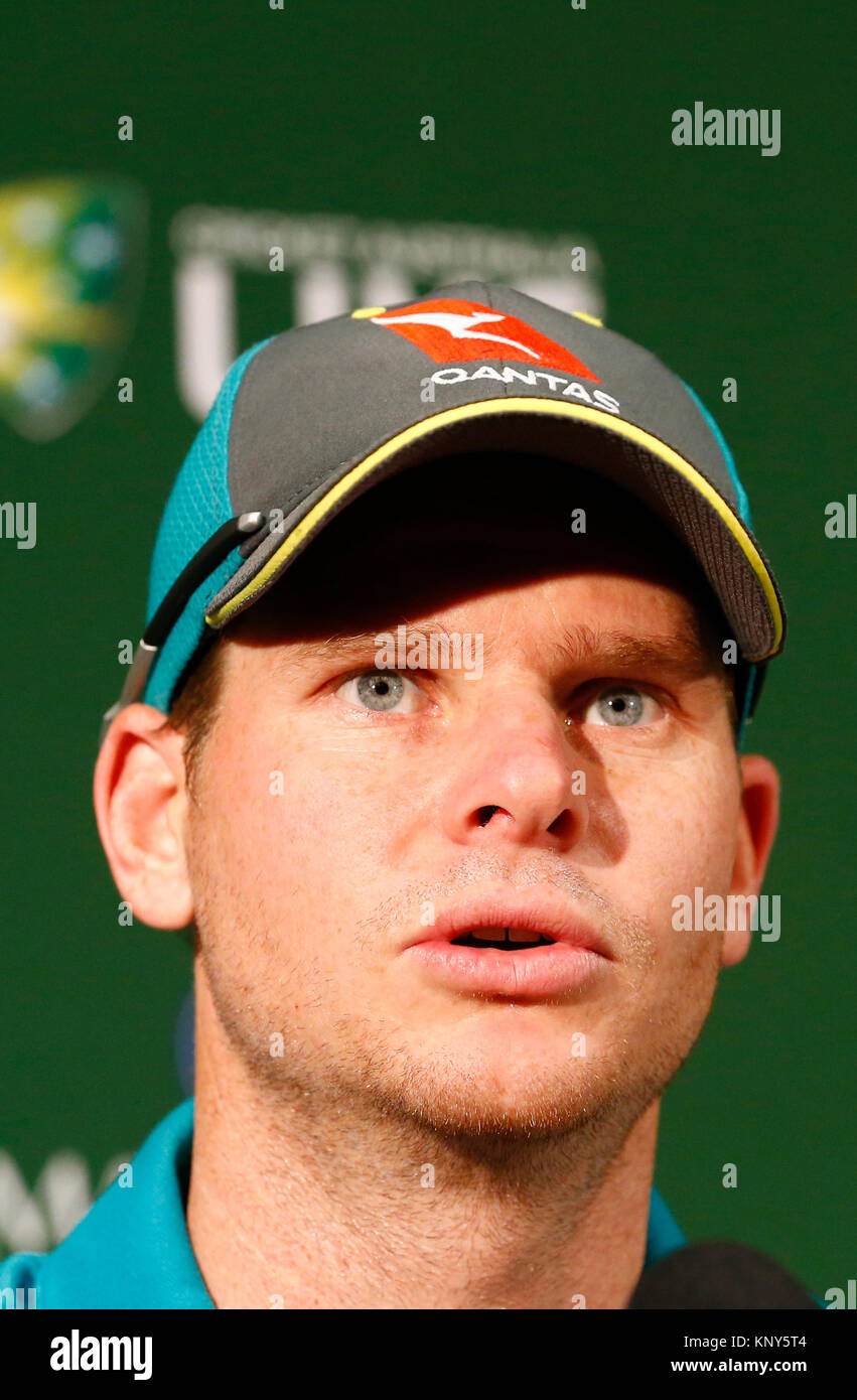 Australia's Steve Smith during a press conference at the WACA Ground ...
