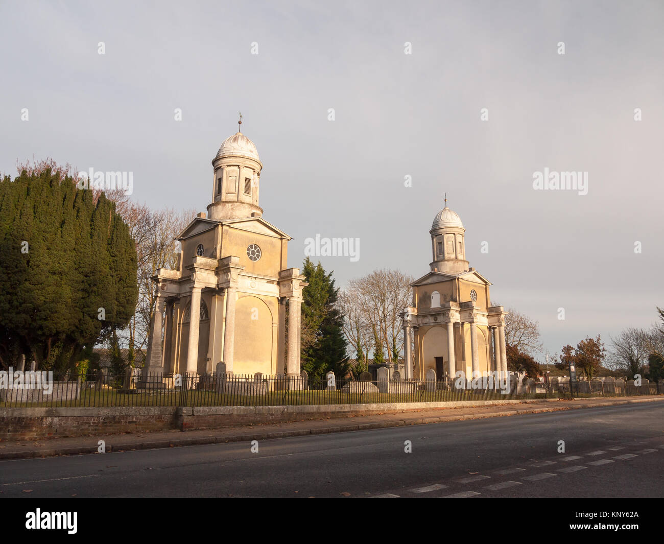 mistley church towers old historical buildings architecture burnt down ...