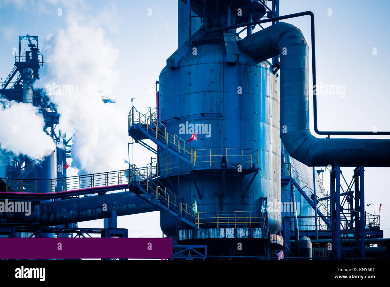 interior view of a steel factory,steel industry in city of China Stock ...