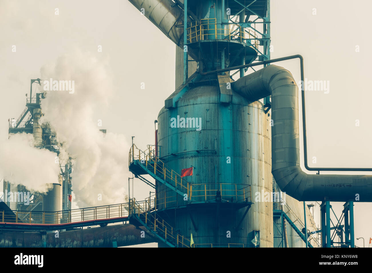 interior view of a steel factory,steel industry in city of China Stock ...