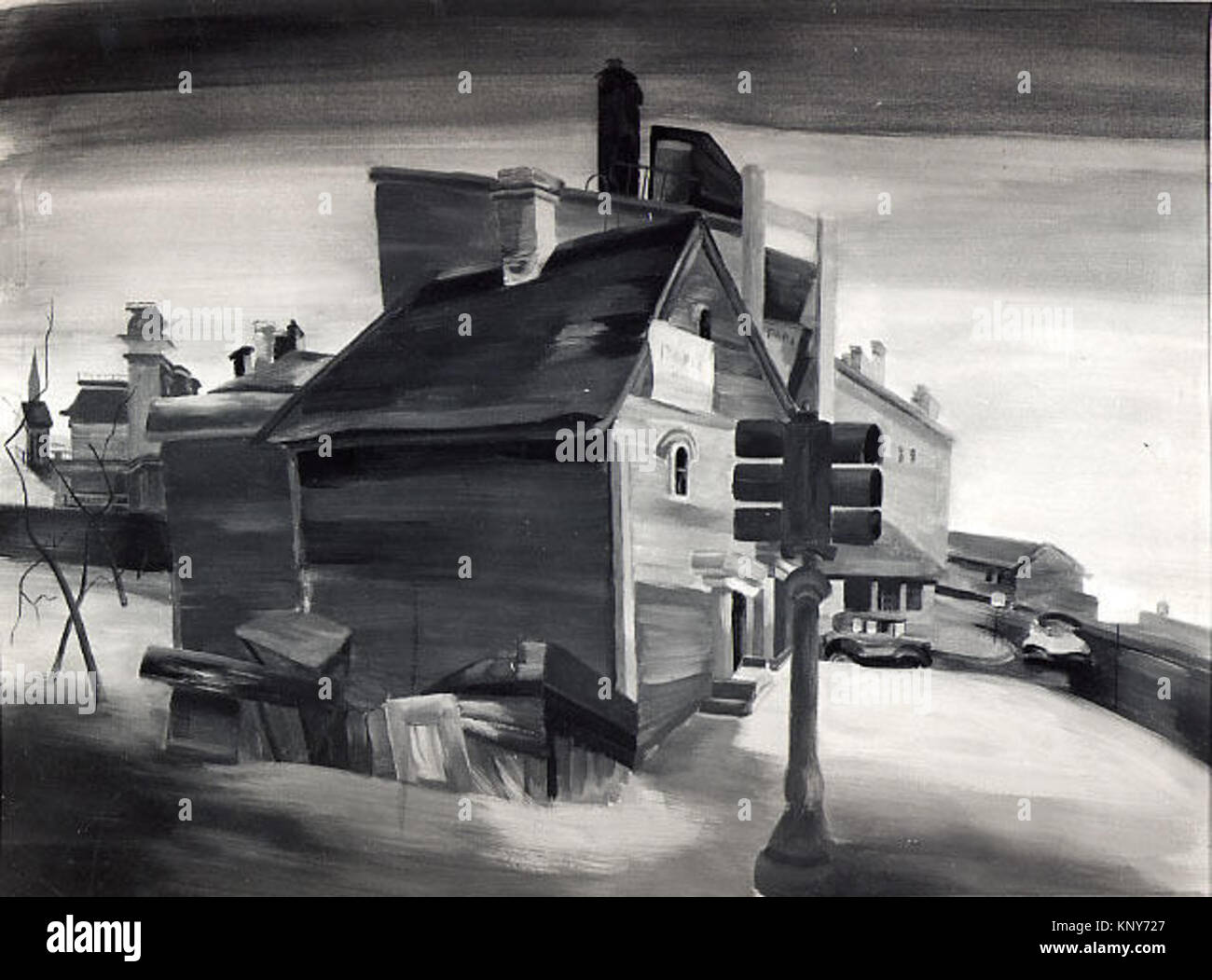 'Corner' by Isobel Bates, 1941, gouache on paperboard, highlighting ...