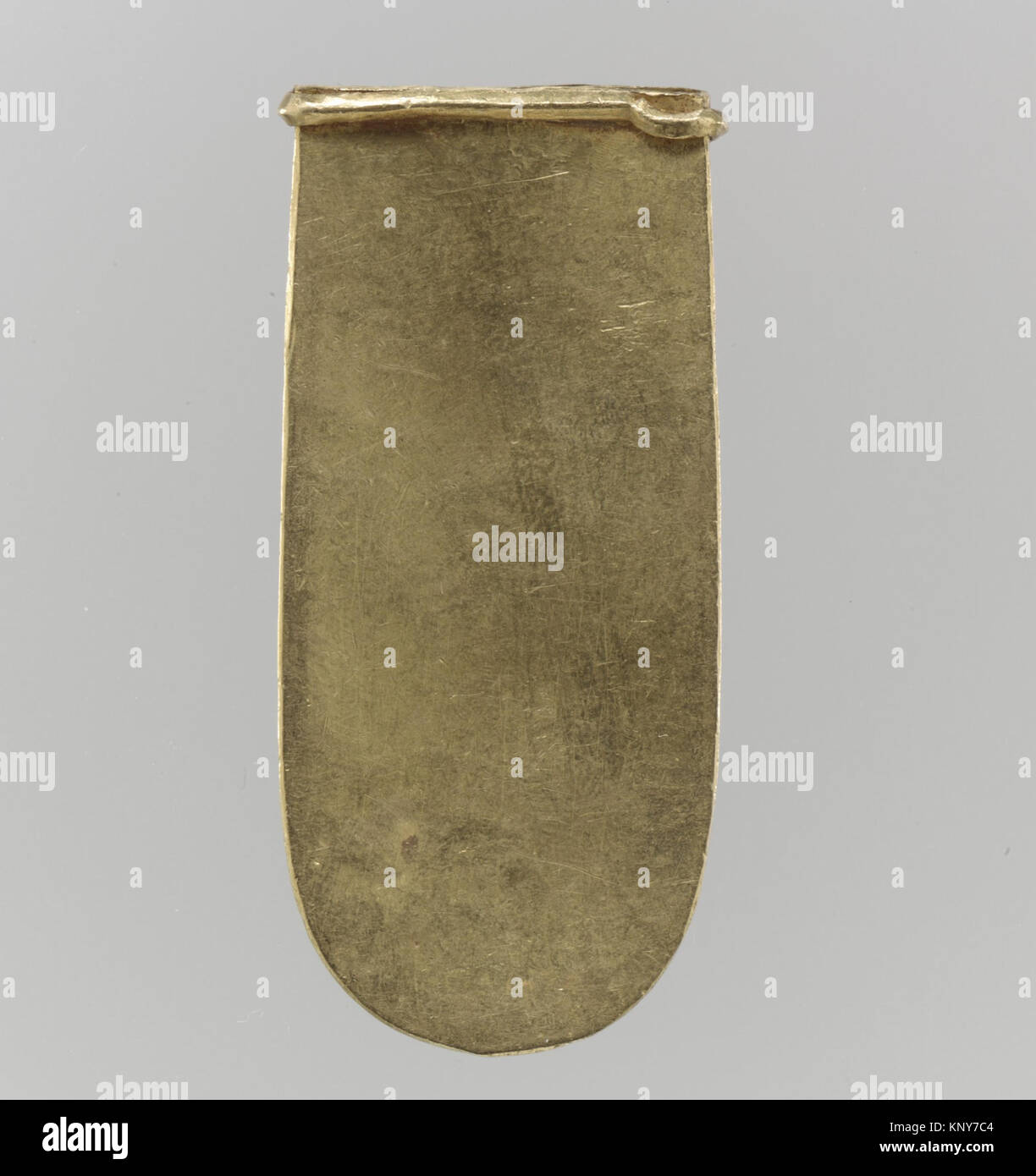 Gold strap end from the 700s, unfinished and attributed to Avar culture ...