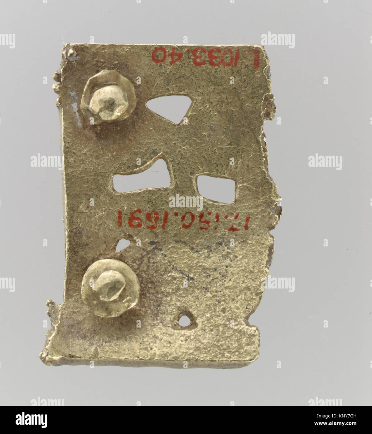 Fragment of a Gold Attachment Plate for a Buckle MET dp30436 464100 ...