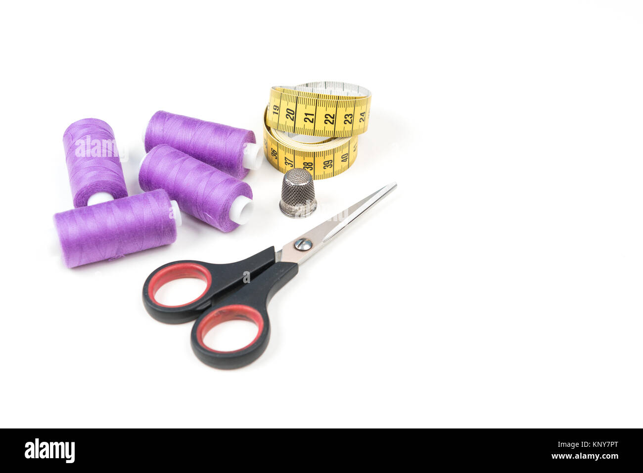 Purple measuring tape hi-res stock photography and images - Alamy