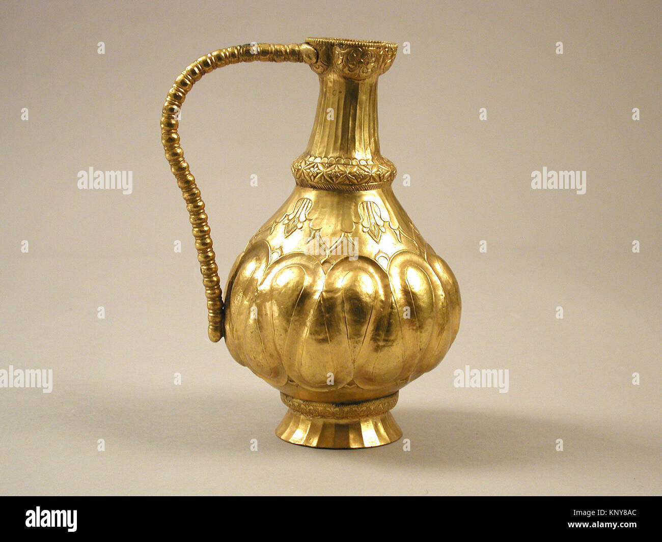 19th-century Scythian gold plate ewer, illustrating craftsmanship, used ...