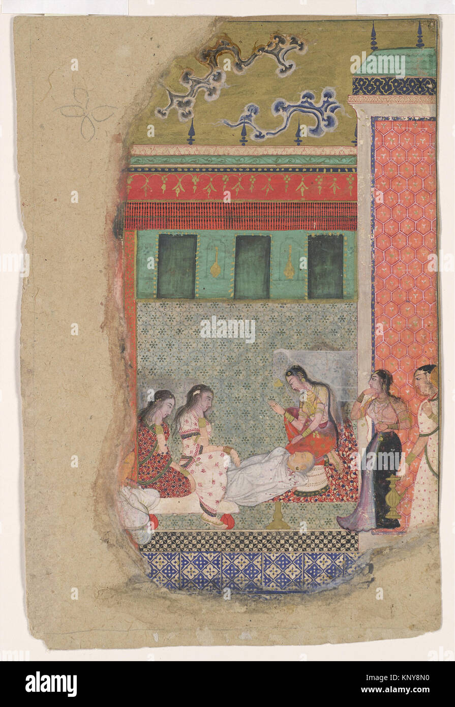 A folio from the Ramayana, MET Dp103078, showing Kumbhakarna's ...