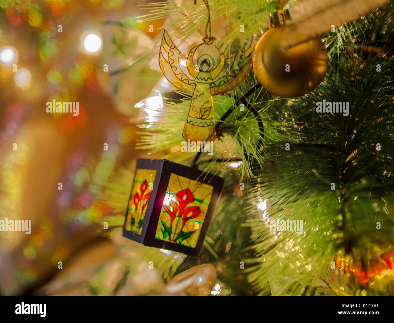 A Christmas tree detail Stock Photo - Alamy
