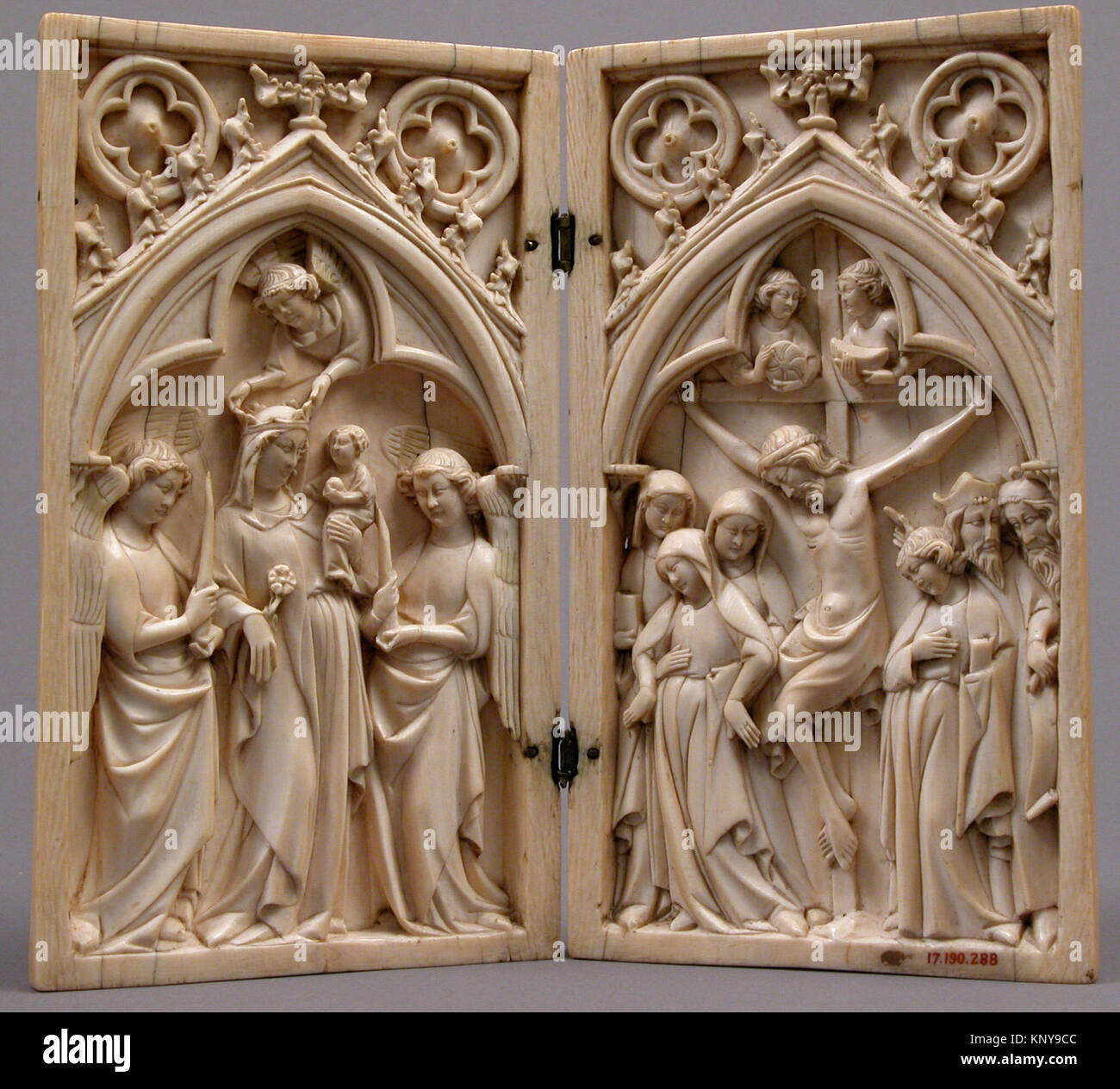 Diptych with the Crucifixion and the Coronation of the Virgin MET sf17-190-288s1 464287 North ...