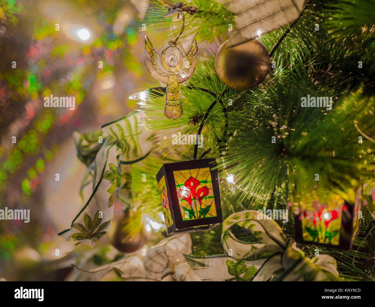 A Christmas tree detail Stock Photo - Alamy