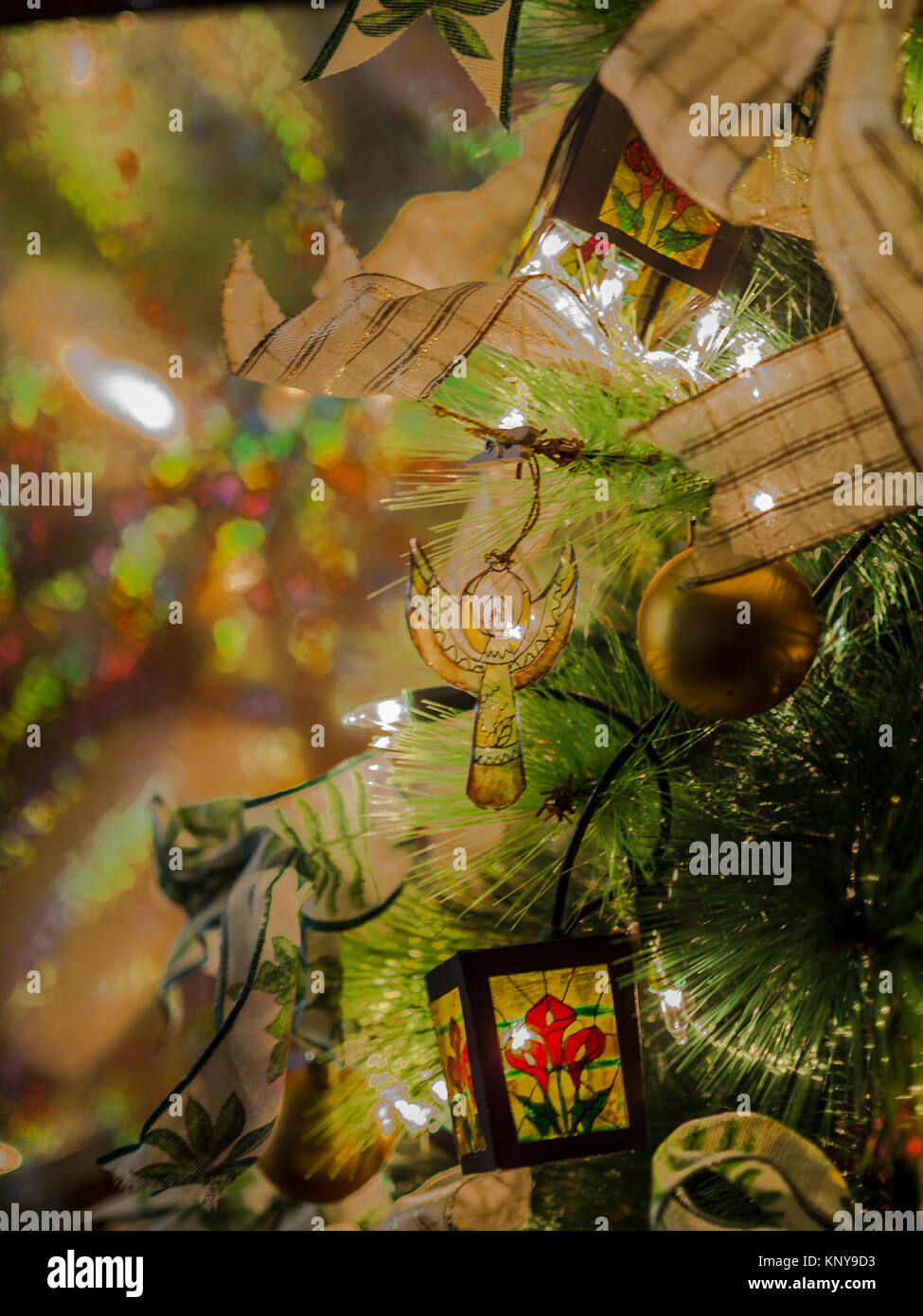 A Christmas tree detail Stock Photo - Alamy