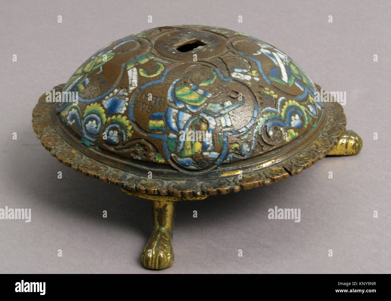 South Netherlandish altar cross base from ca. 1160 with the four ...