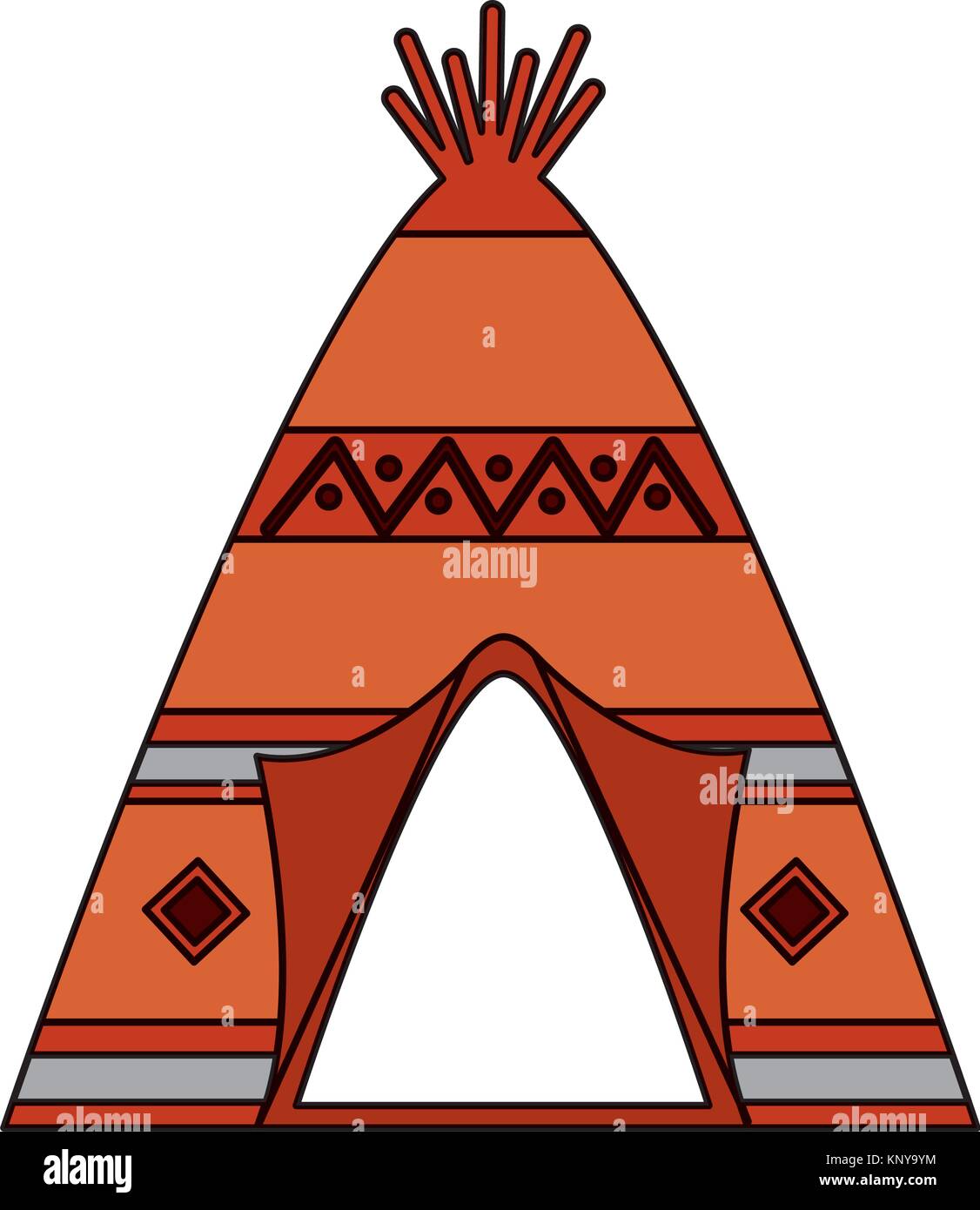 Tipi teepee Stock Vector Images - Alamy