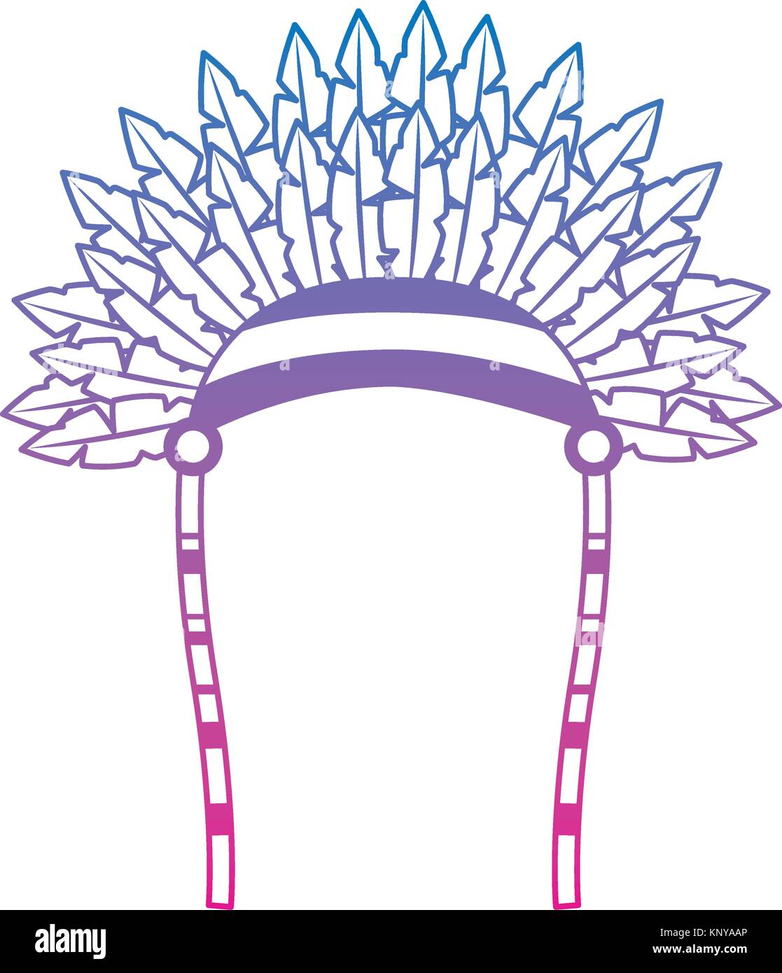 Indian bonnet Stock Vector Images - Alamy