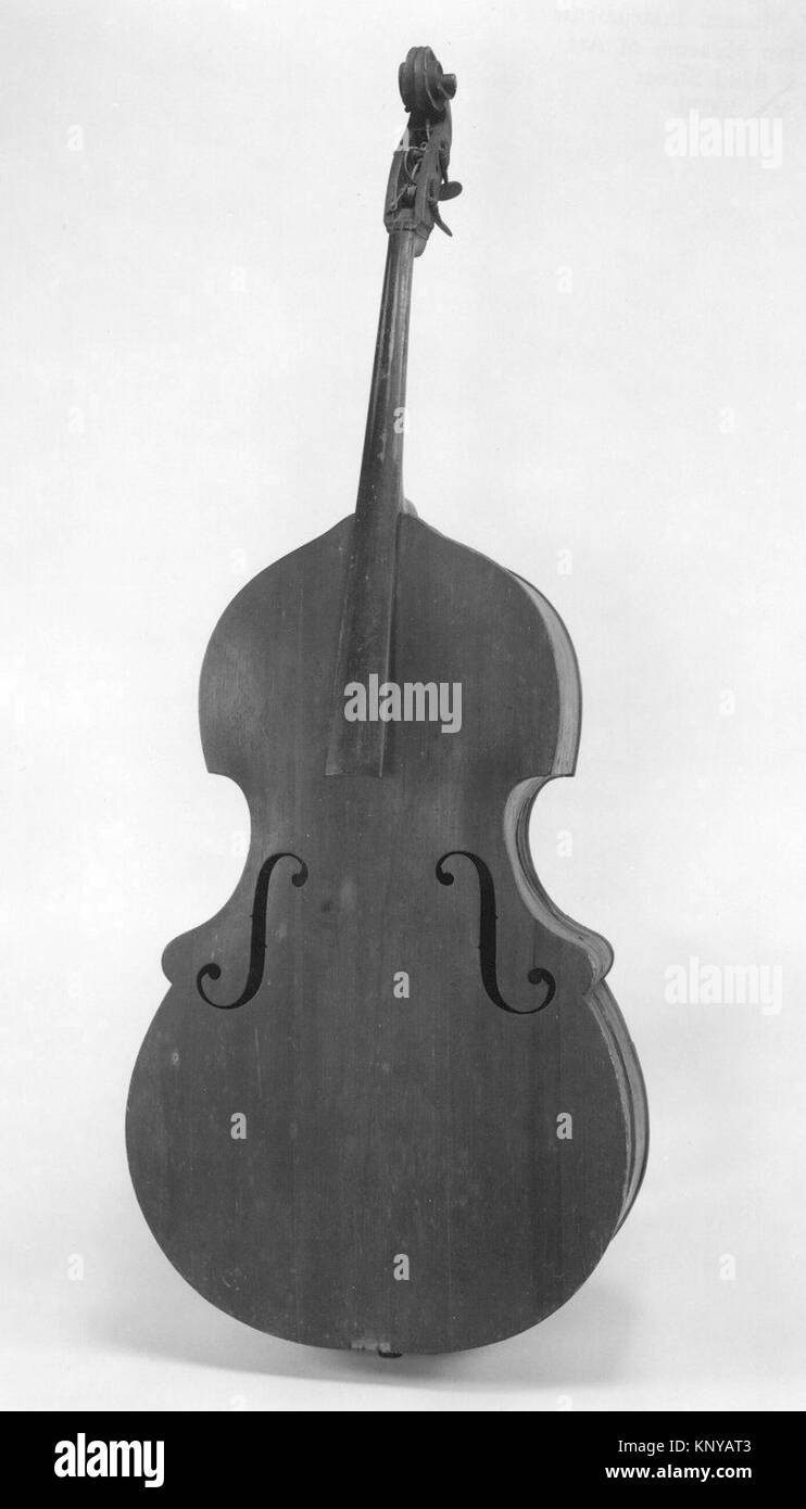A bass viol, a large stringed instrument from the Renaissance and ...
