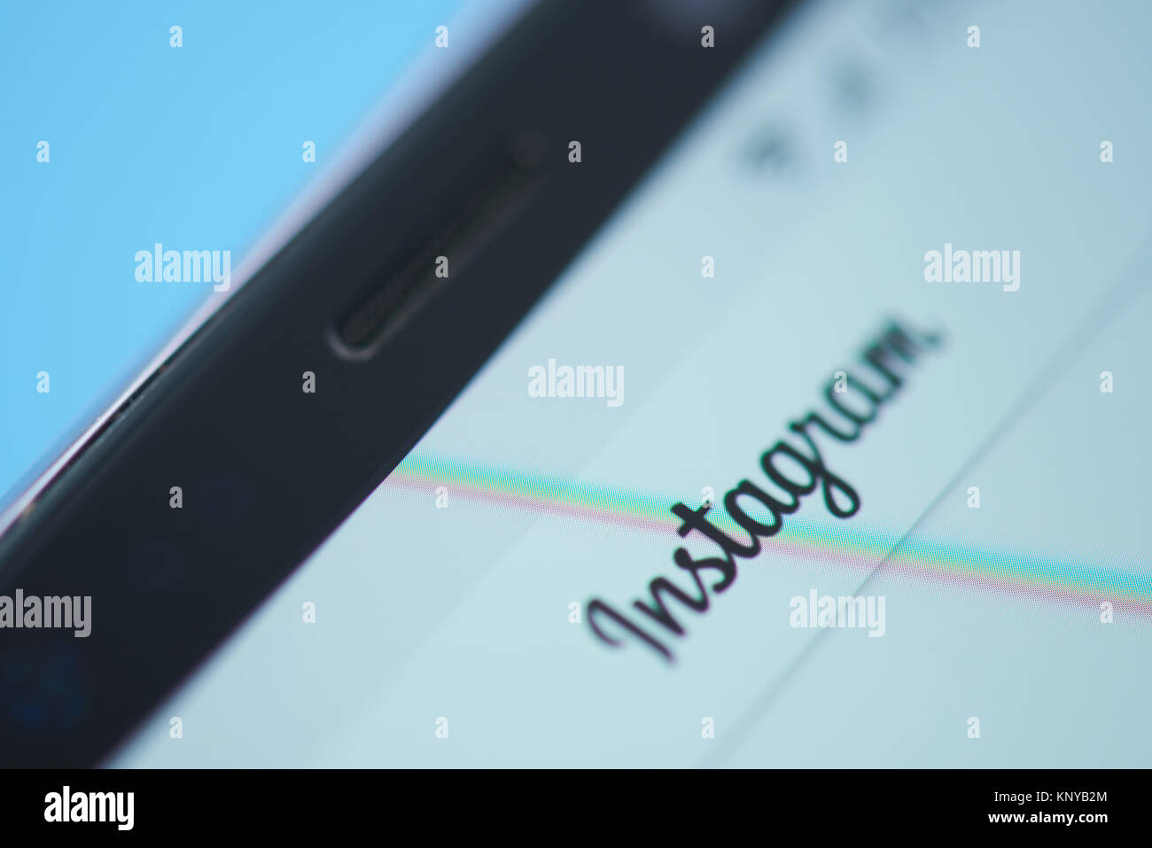 New york, USA - December 12, 2017: Instagram app moblie menu on ...