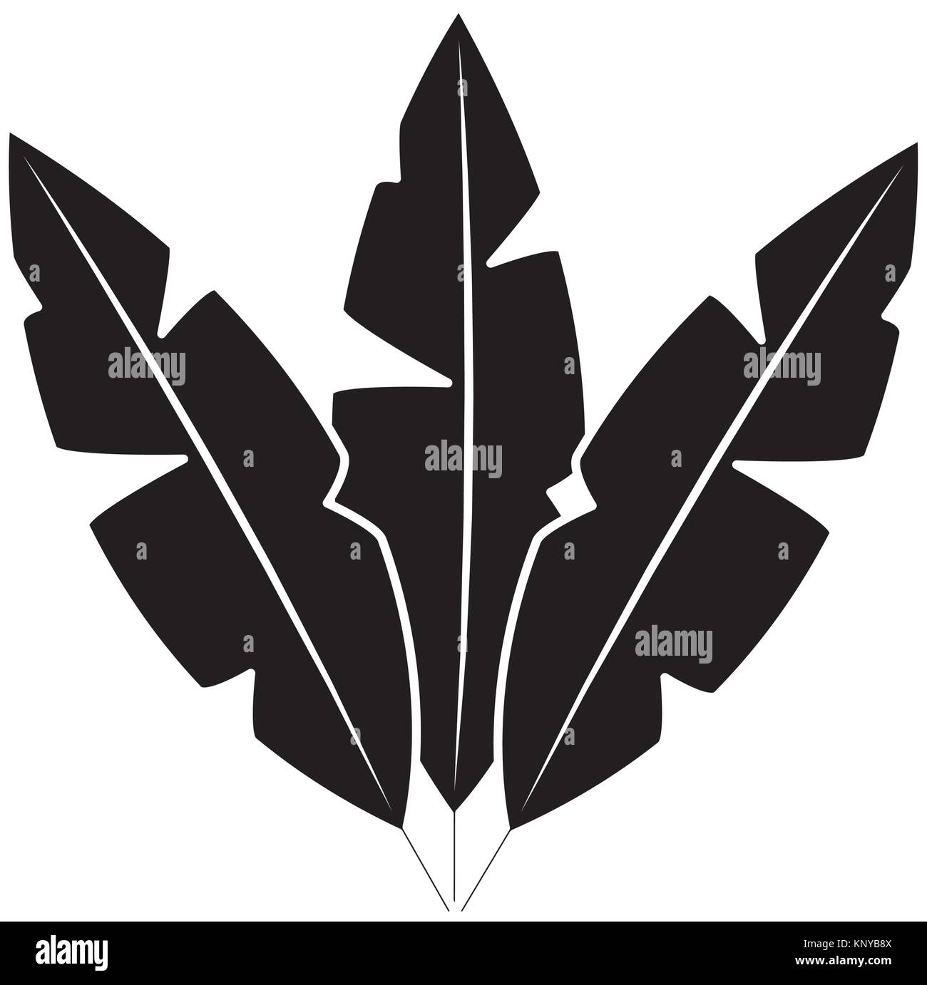 The three feathers Stock Vector Images - Alamy