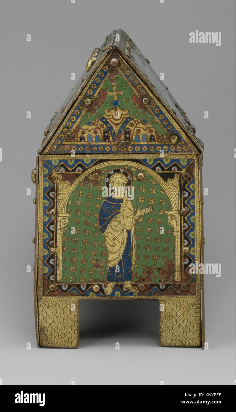 French chasse representing Christ in Majesty and Apostles, ca. 1190 ...