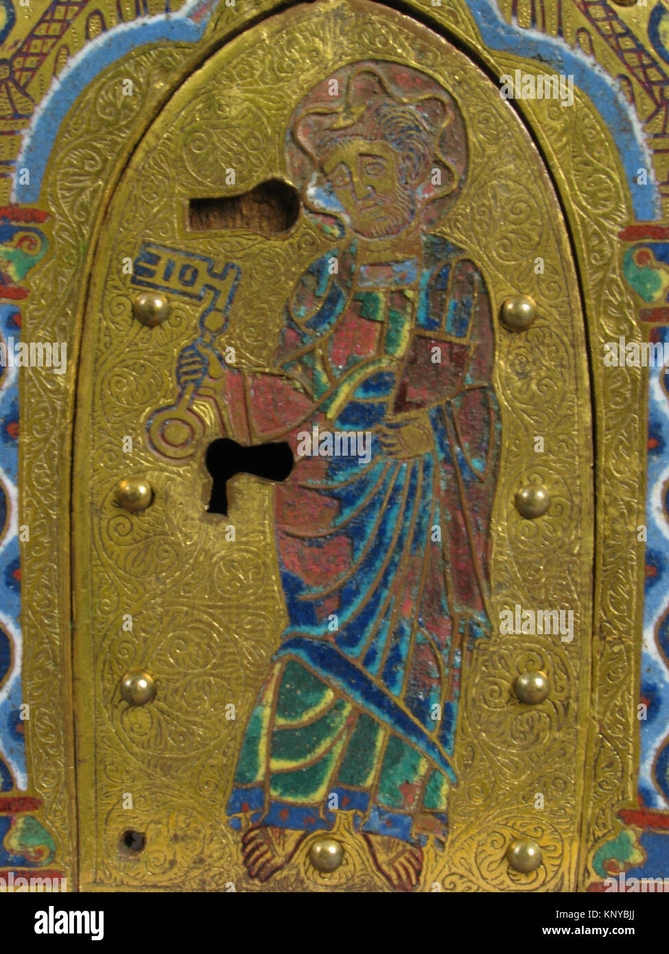 French chasse dated circa 1180–1190 depicting Christ in Majesty with ...