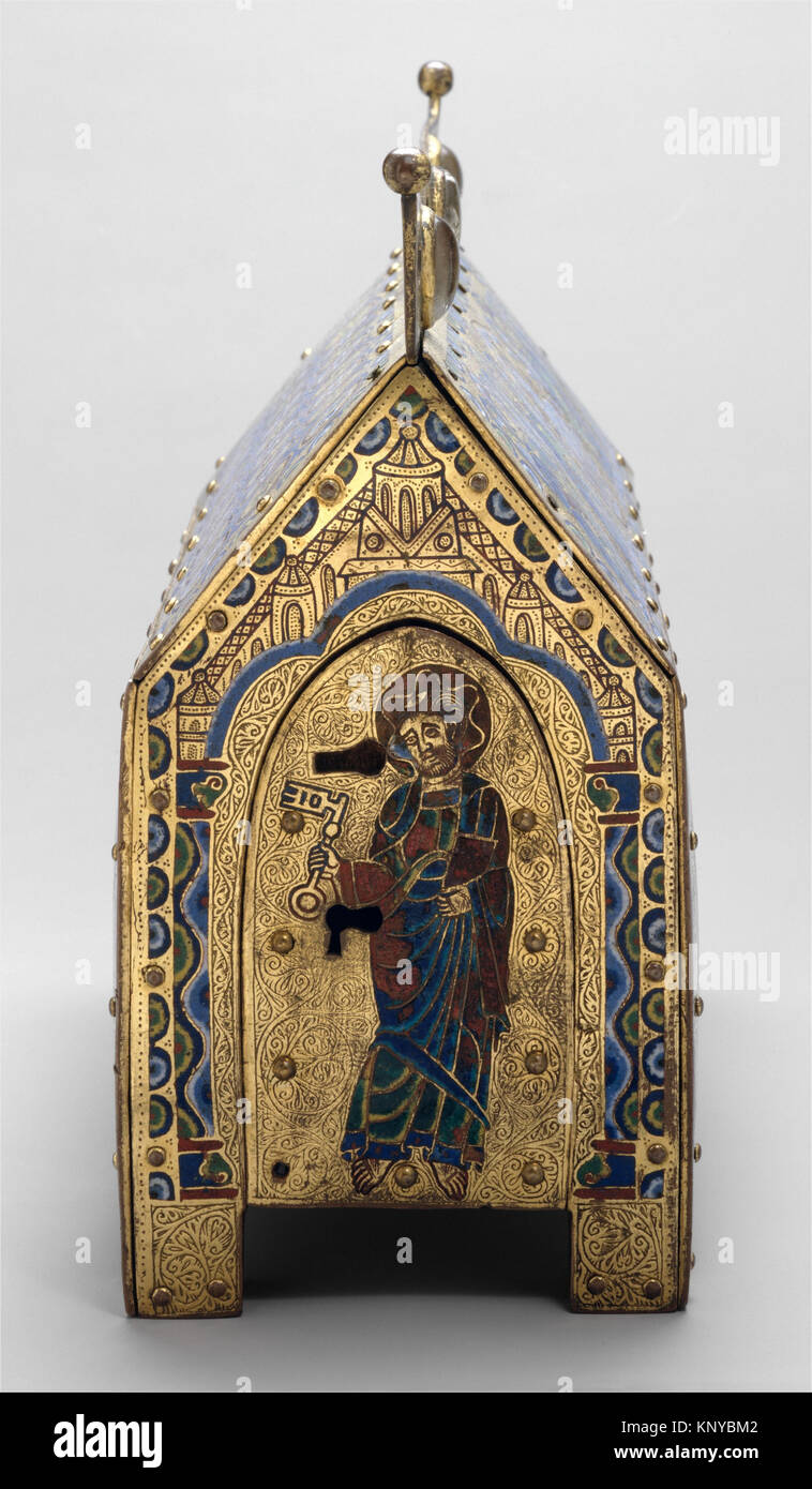 A French medieval chasse depicting Christ in Majesty and the Lamb of ...