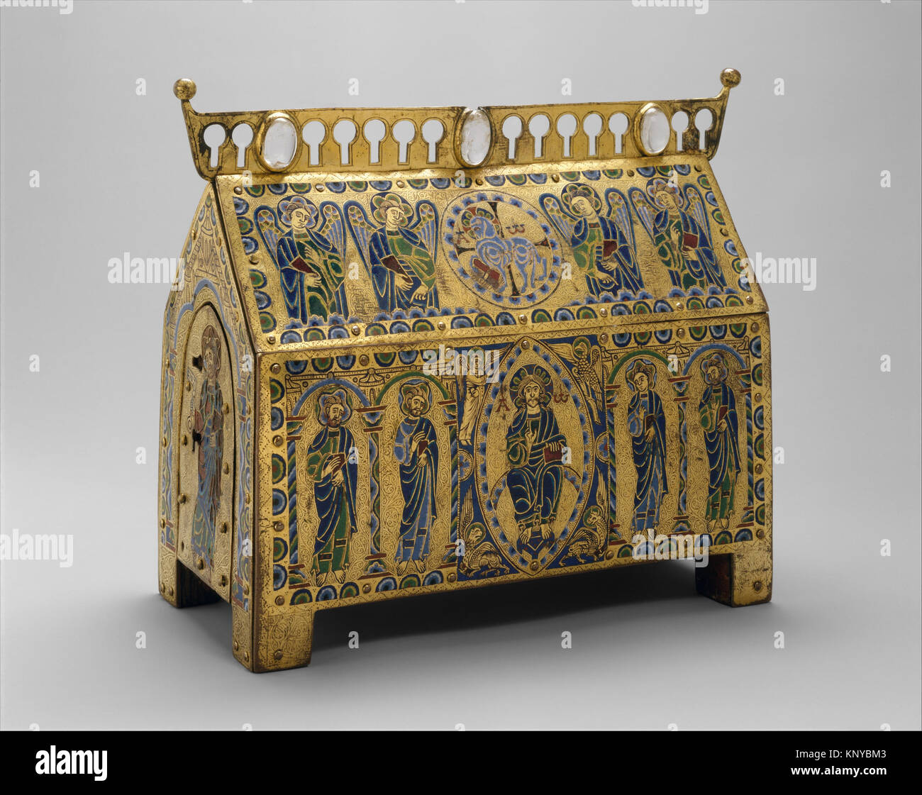 A medieval French chasse featuring Christ in Majesty and the Lamb of ...