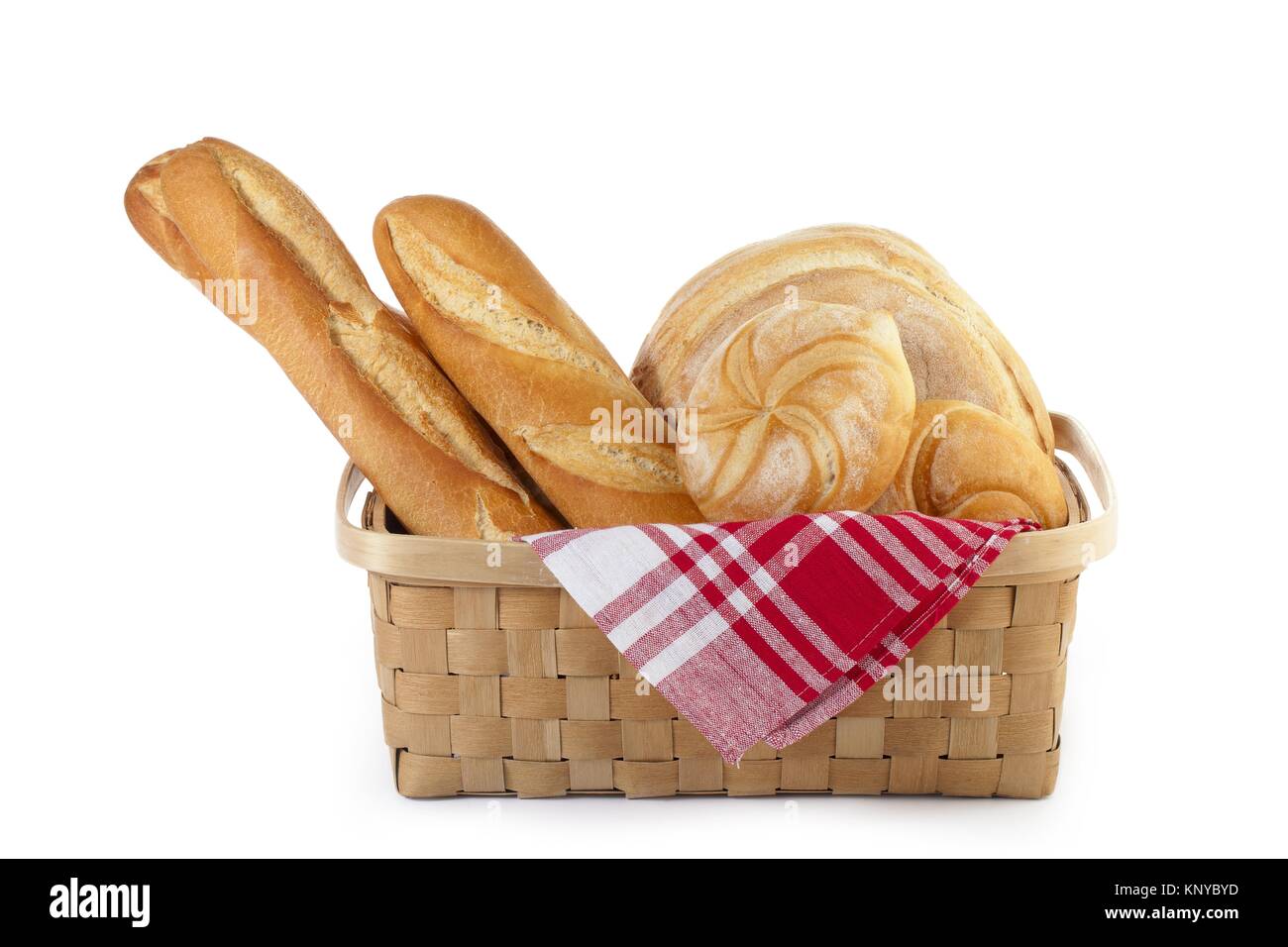Assorted bread basket Cut Out Stock Images & Pictures - Alamy