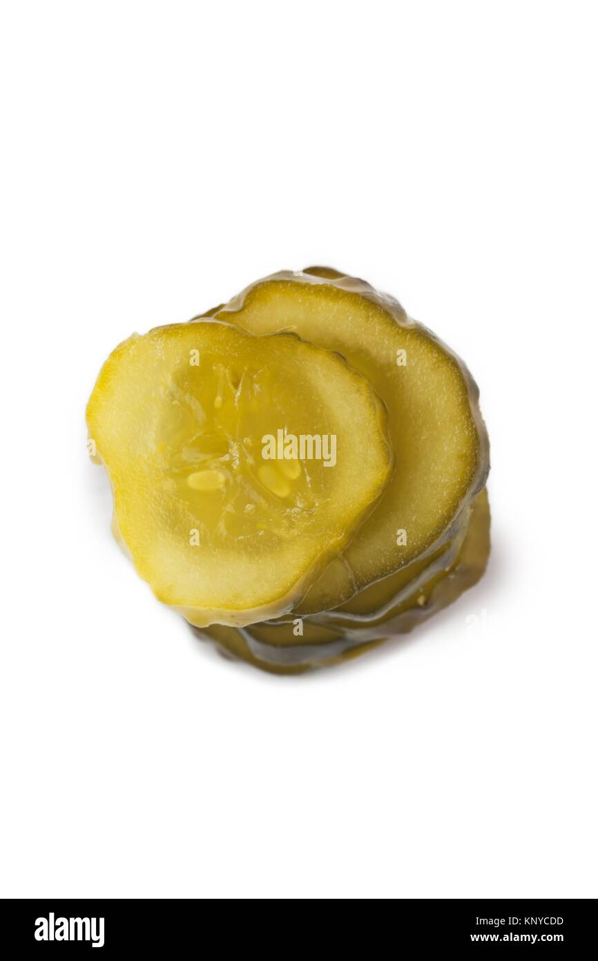 a pile of slice pickles Stock Photo - Alamy