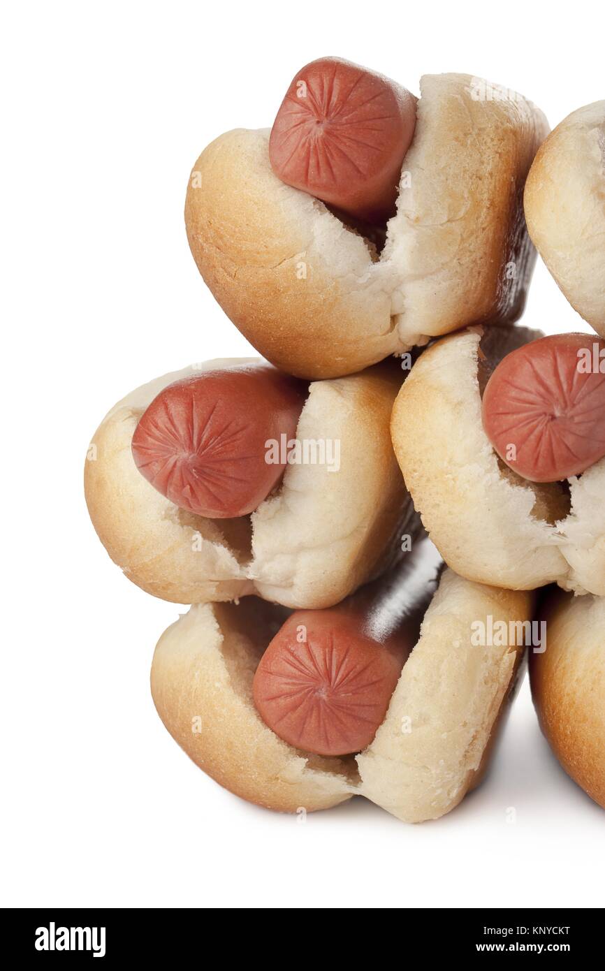 a stack of hotdog sandwich Stock Photo - Alamy