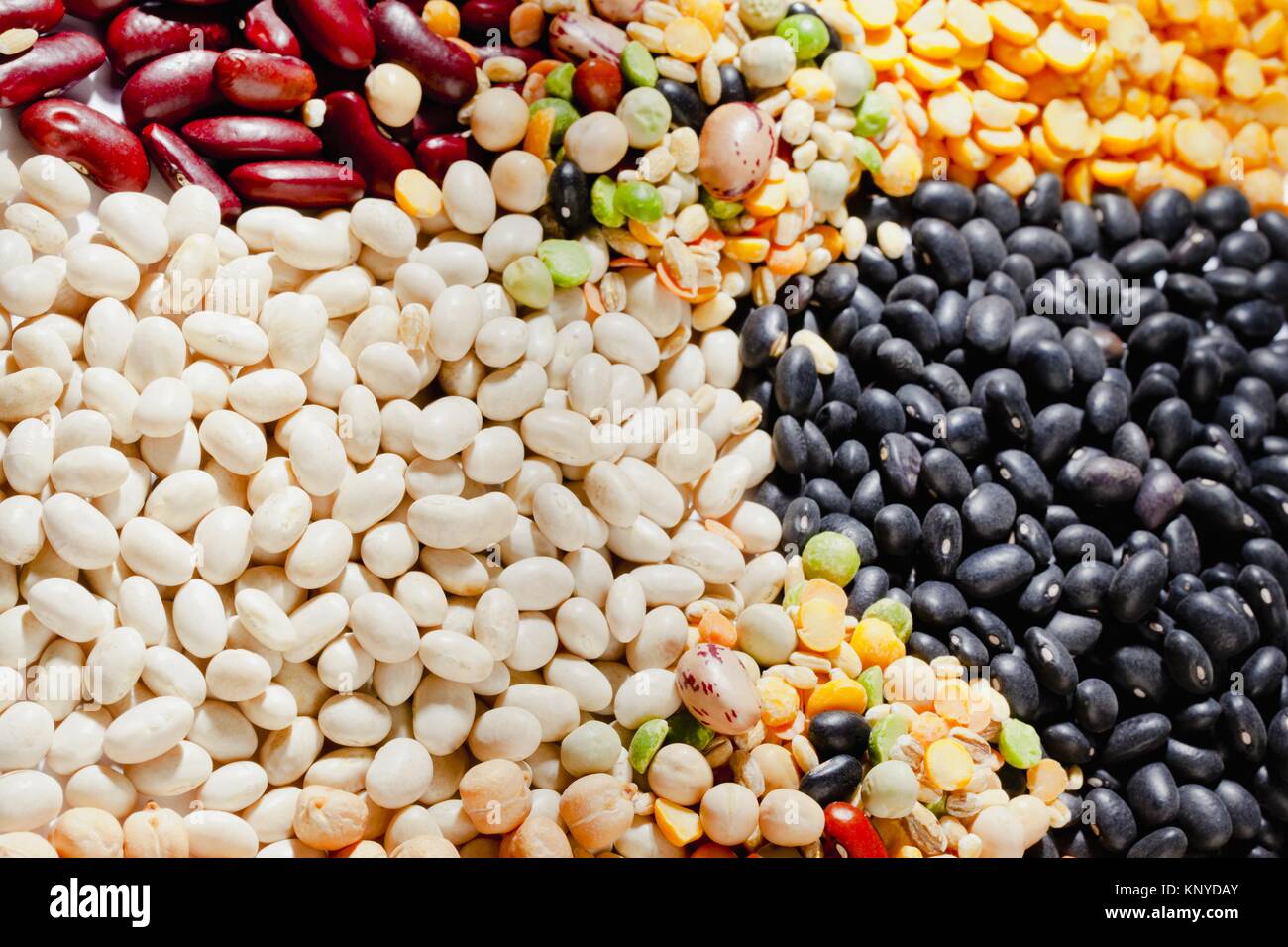 assorted heap of beans Stock Photo - Alamy