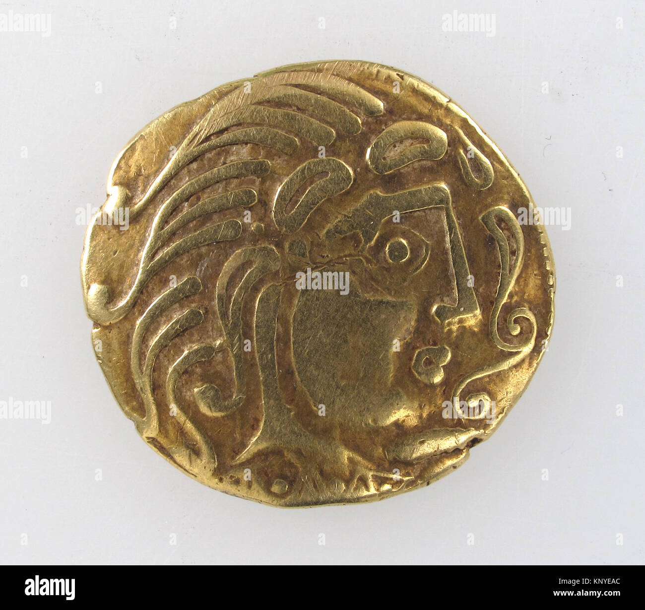 Gold Coin of the Parisii MET sf17-191-121s1 464811 Celtic, Gold Coin of ...