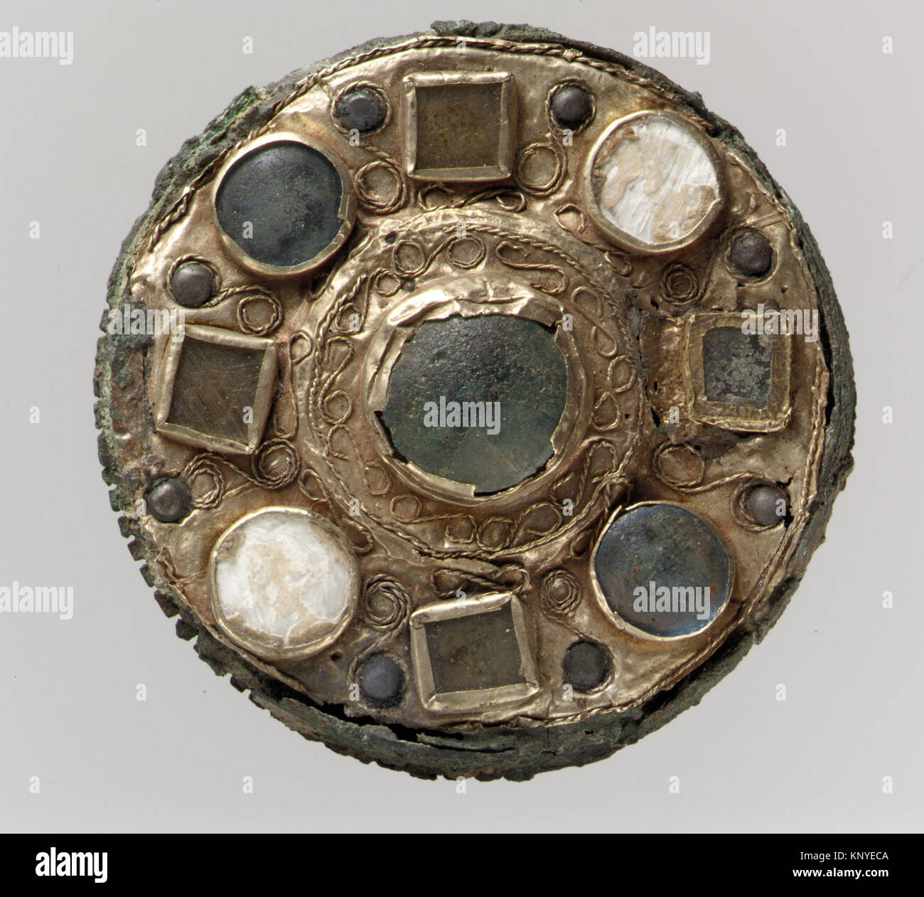 Disk Brooch MET DP30208 464824 Frankish, Disk Brooch, 7th century, Gold ...