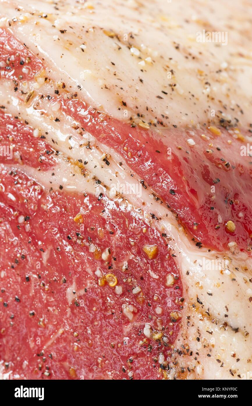 beautiful cut of prime rib beef roast Stock Photo - Alamy