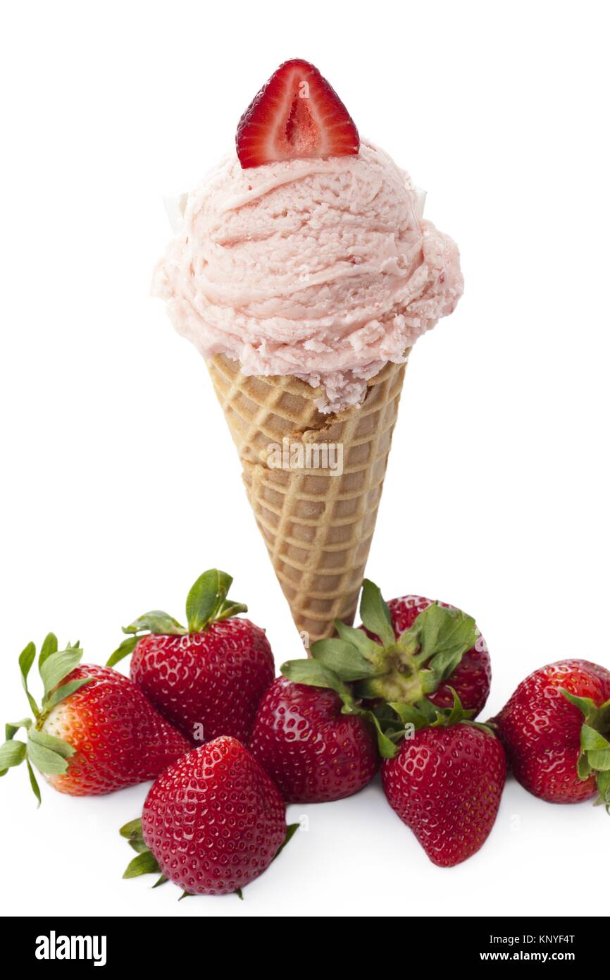 Berry ice cream cone hi-res stock photography and images - Alamy