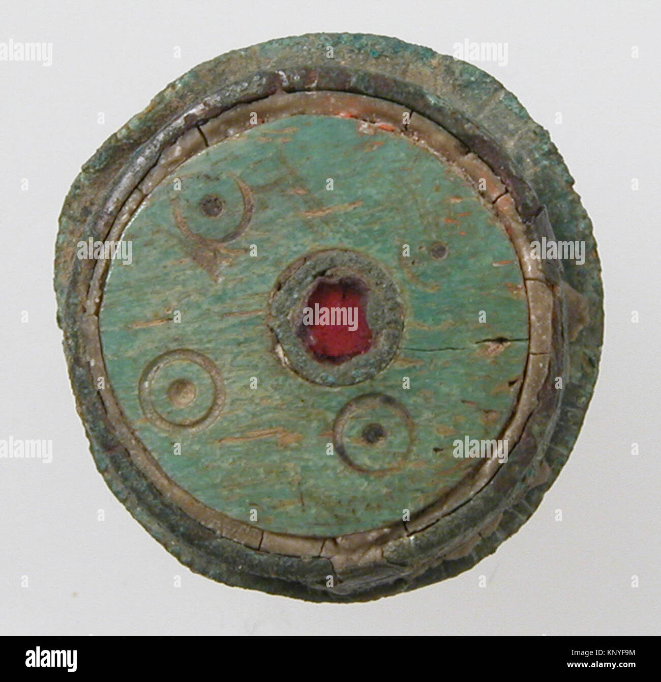 A 7th-century Late Roman flat circular button in the MET collection ...