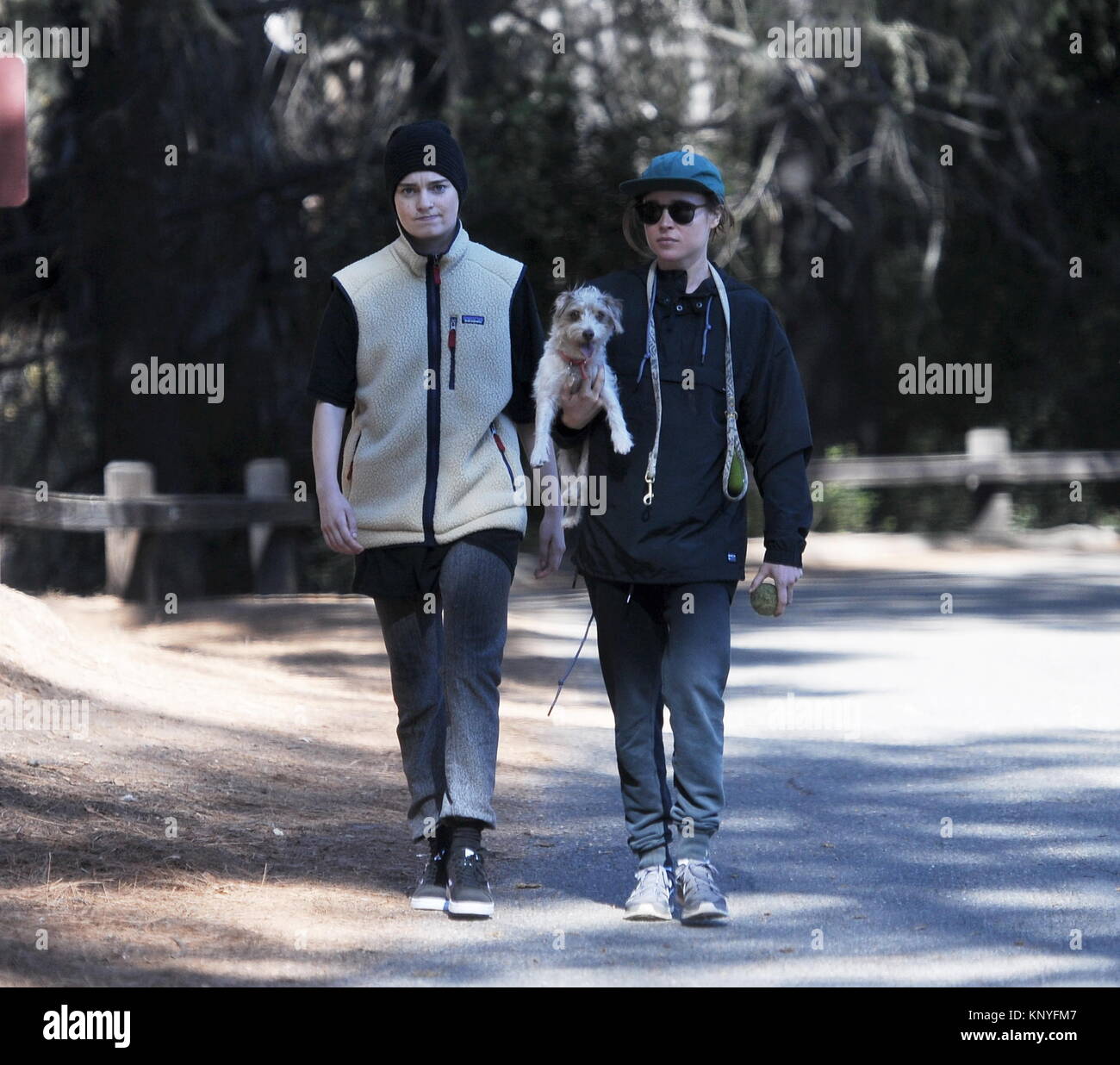 Ellen Page hikes through Franklin Park with her girlfriend Emma Porter ...