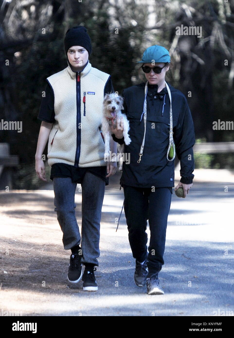 Ellen Page hikes through Franklin Park with her girlfriend Emma Porter ...