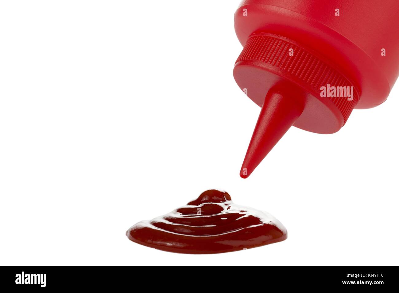 bottled ketchup closeup Stock Photo - Alamy