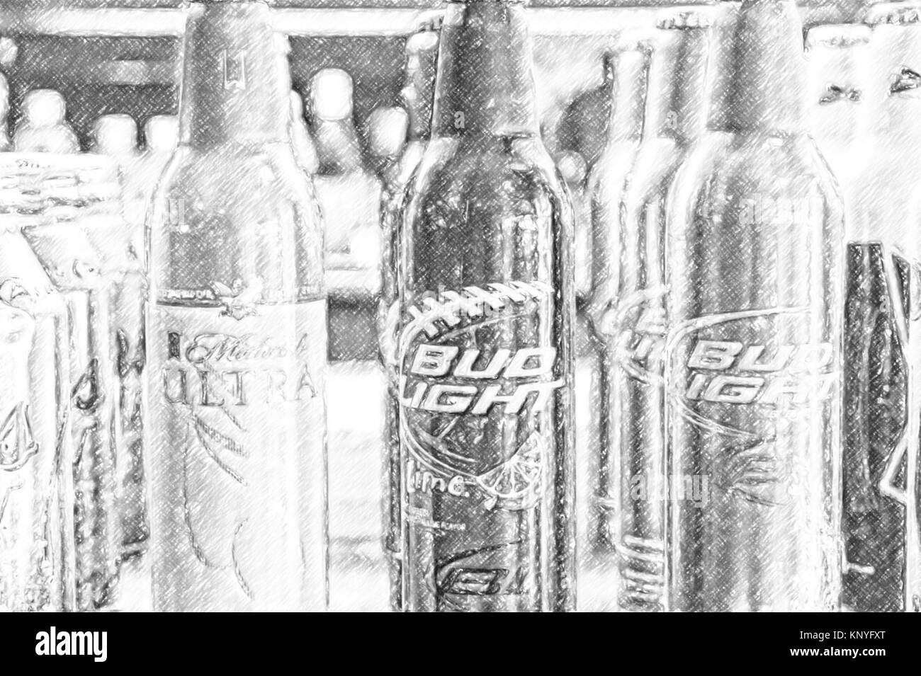 Assorted drinks Black and White Stock Photos & Images - Alamy
