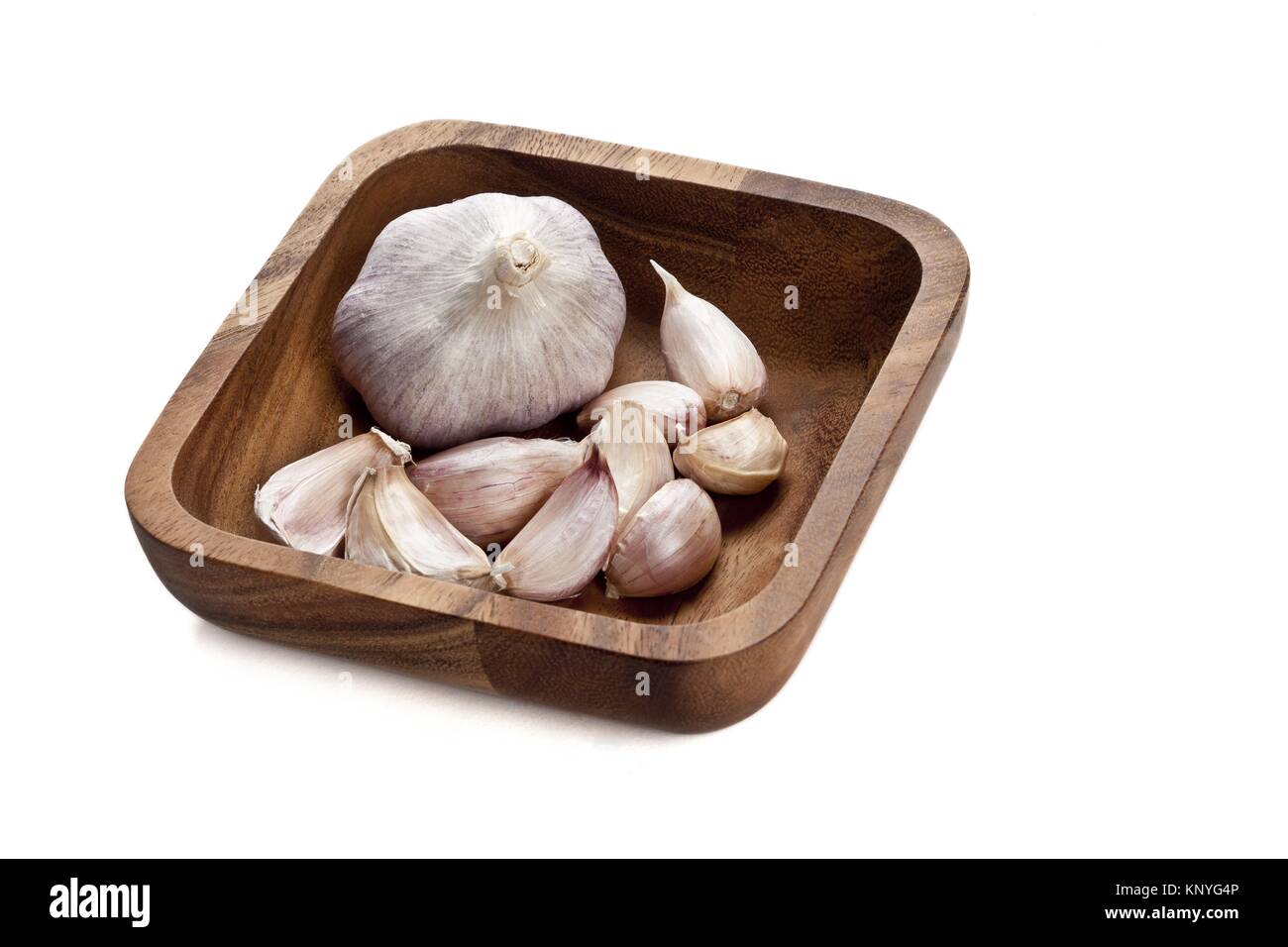bowl of garlic Stock Photo - Alamy