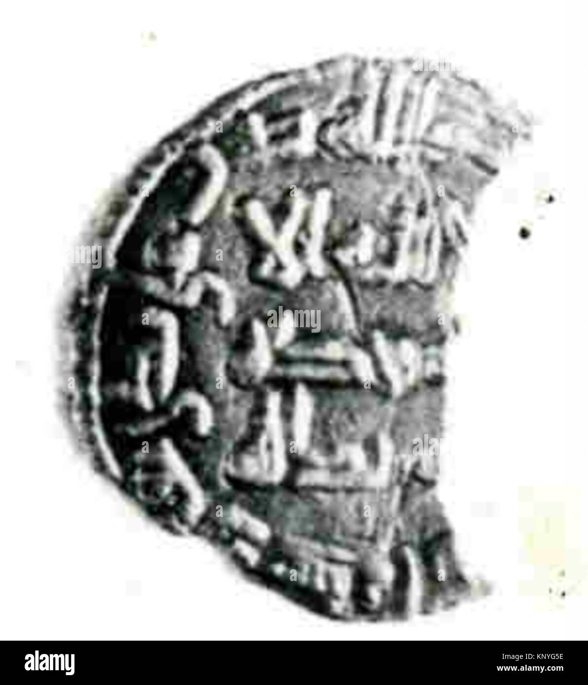 Preserved historical coin from the MET collection, composed of metal ...