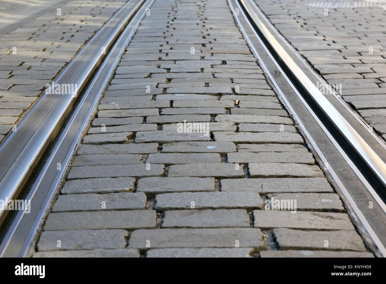 Tram rails hi-res stock photography and images - Alamy