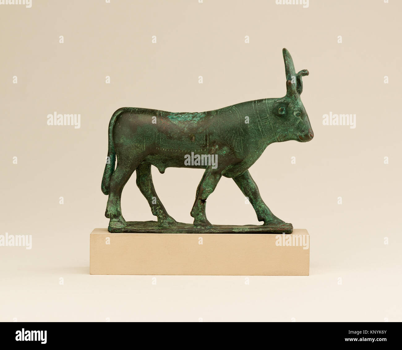 This representation of Apis, the sacred bull of ancient Egypt ...