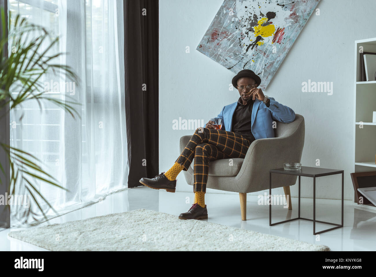 stylish man in modern office Stock Photo - Alamy