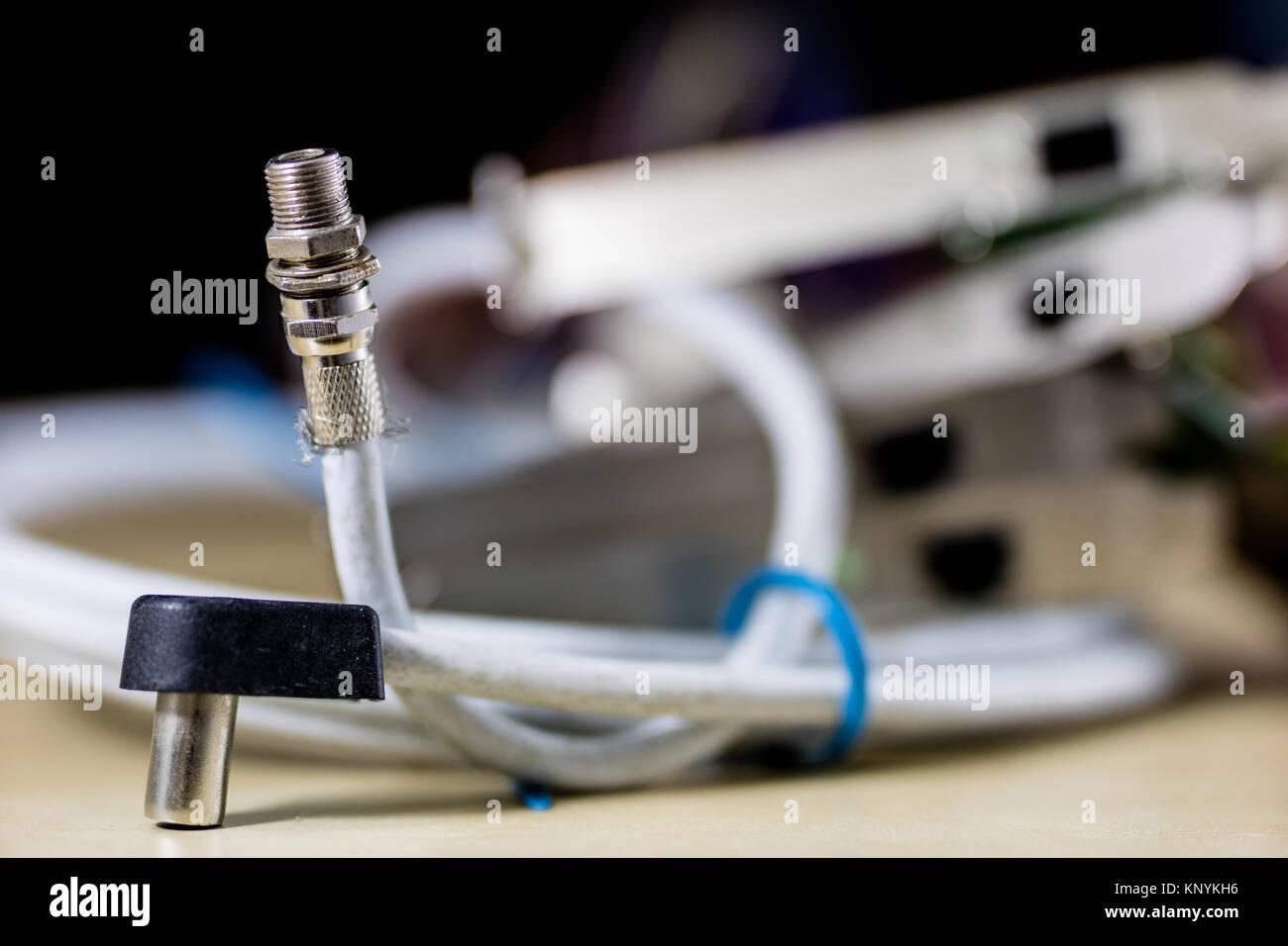 old computer wires. Cables lpt, com1 and com2 for desktop and laptop ...